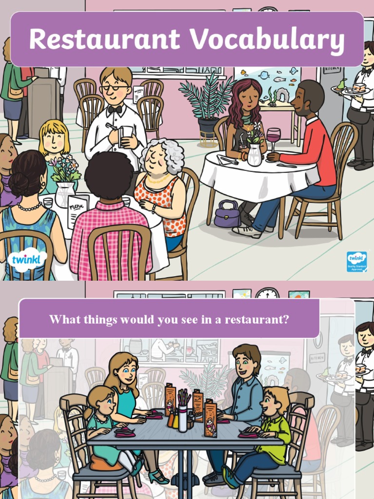 Roi Ar 181 Restaurant Vocabulary Powerpoint - Ver - 2 | PDF