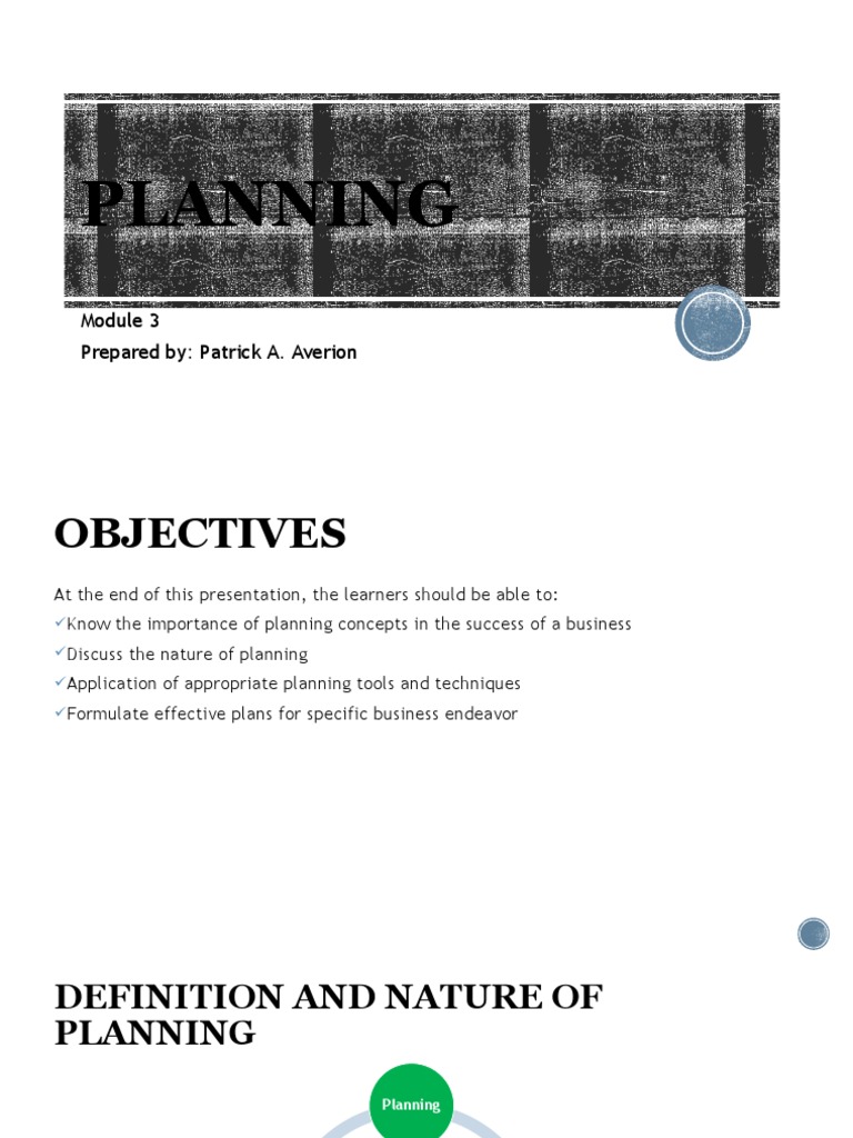 Understanding Planning in Management | PDF | Planning | Project Management