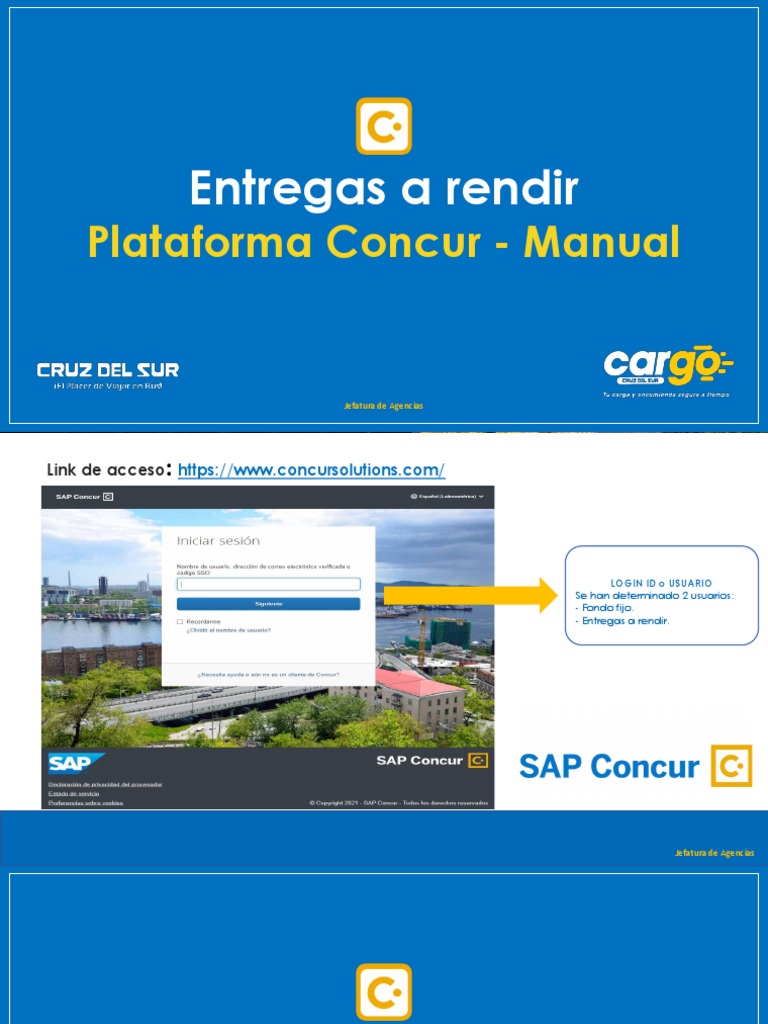 Manual Concur - Entregas A Rendir | PDF
