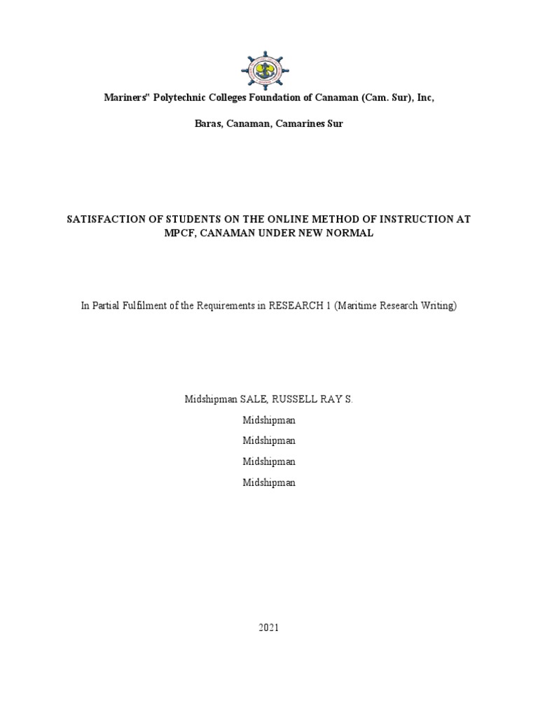 Mariners Polytechnic Colleges Foundation of Canaman (Cam. Sur), Inc ...