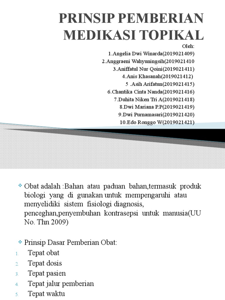 2020 06 19 08-56-08 Prinsip Pemberian Medikasi Topikal 1 | PDF