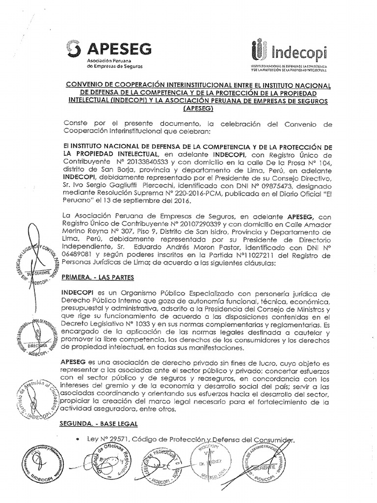 Convenio APESEG | PDF