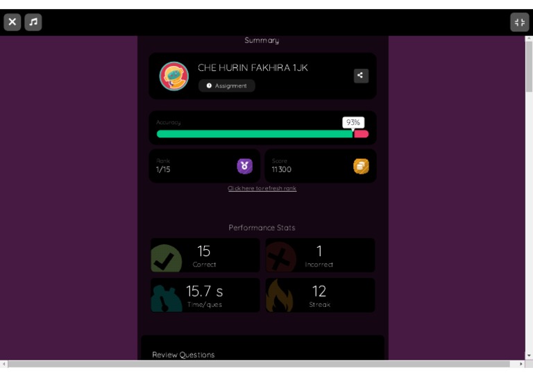 Summary - Quizizz | PDF