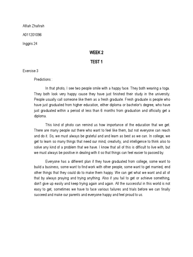 Week 2 - Test 1 | PDF | Career & Growth | Self-Improvement