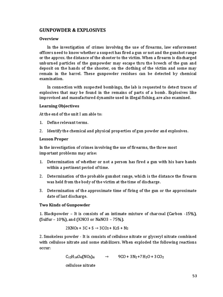 Gunpowder & Explosives | PDF | Gunpowder | Gun