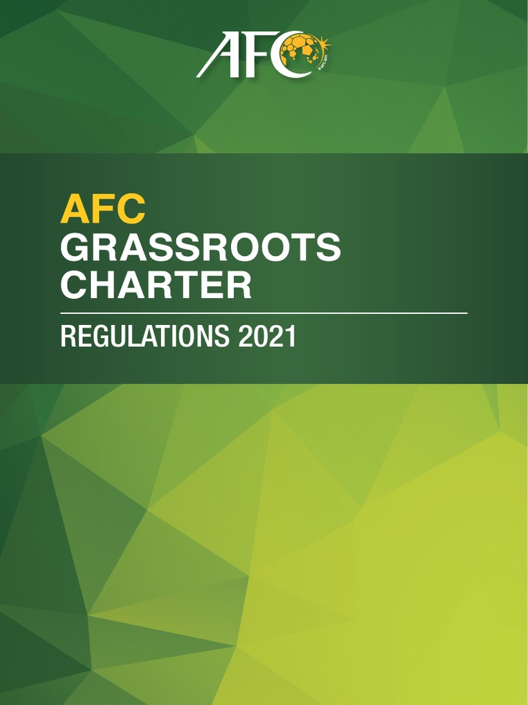 AFC Grassroots Charter Regulations 2021 | PDF | Indemnity