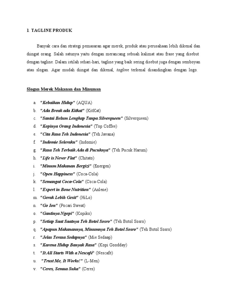 Tugas Slogan | PDF
