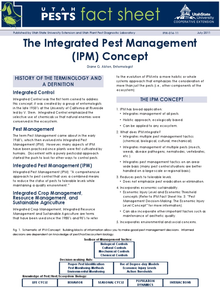 The Integrated Pest Management (IPM) Concept | PDF | Pest (Organism ...