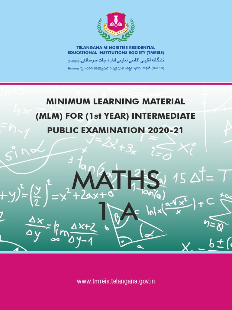 Maths 1a MLM For 1st Year | PDF | Function (Mathematics) | Abstract Algebra