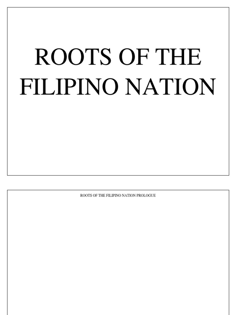 Roots of The Filipino Nation | PDF