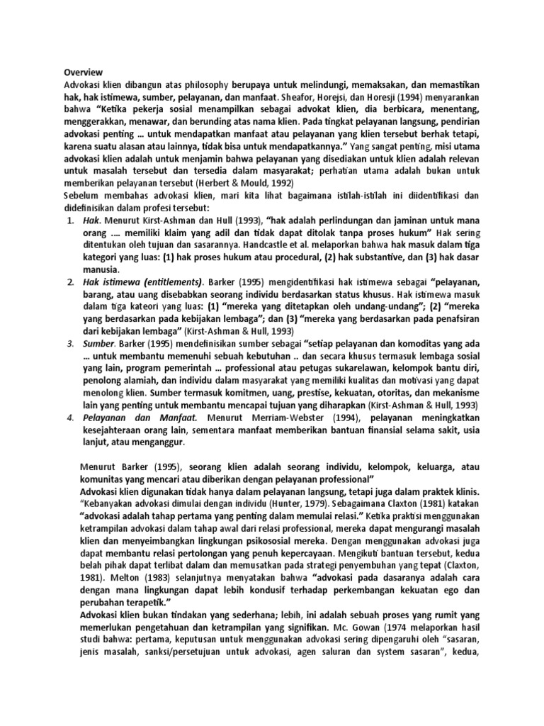 Client Advocacy | PDF