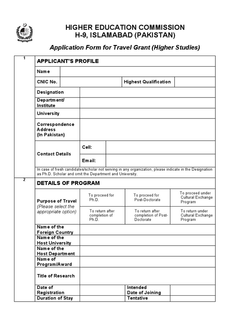 Annex-B Form For Pursuing Higher Studies (Finalized) | PDF | Signature ...