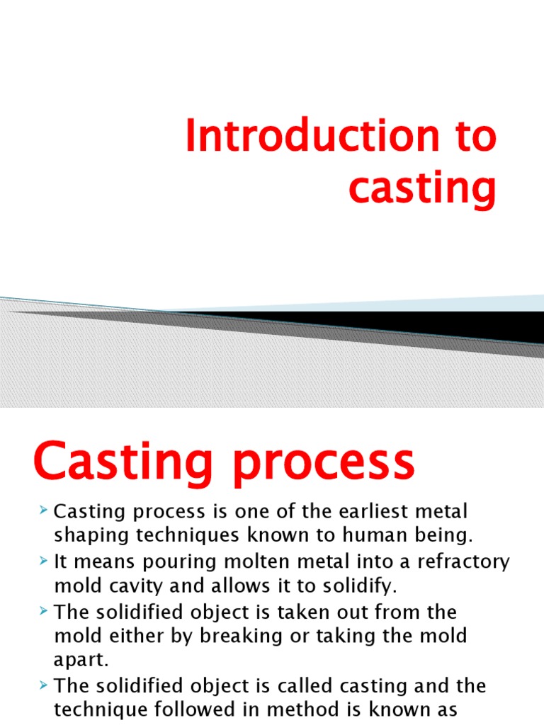 1.2-Introduction To Casting | PDF
