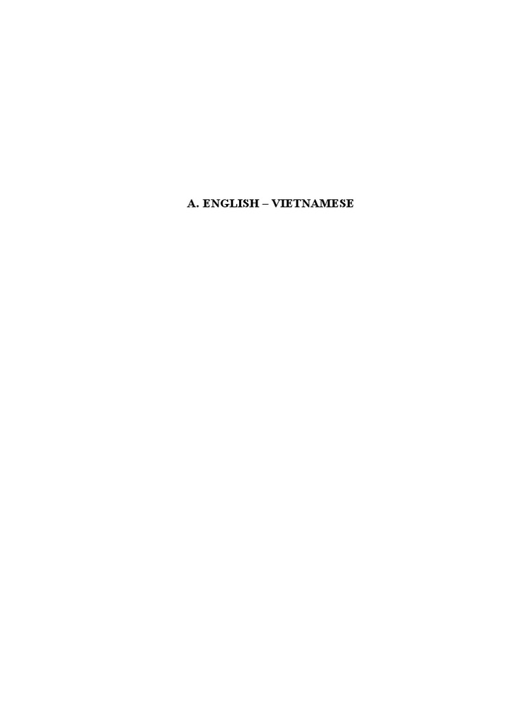 A. English - Vietnamese | PDF | Educational Assessment | Learning