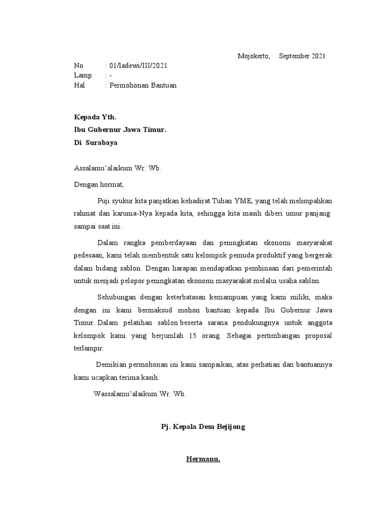 Proposal Pelatihan Sablon | PDF