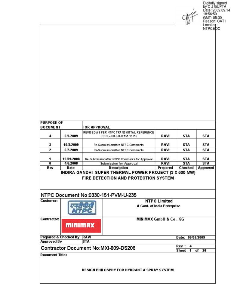 Hydrant System Design Overview | PDF | Fire Sprinkler System | Pump