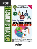 Business Finance Module 1 Abm Grade12 | PDF | Securities (Finance ...