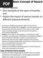 Understanding Disaster and Risk Concepts | PDF | Hazards | Risk