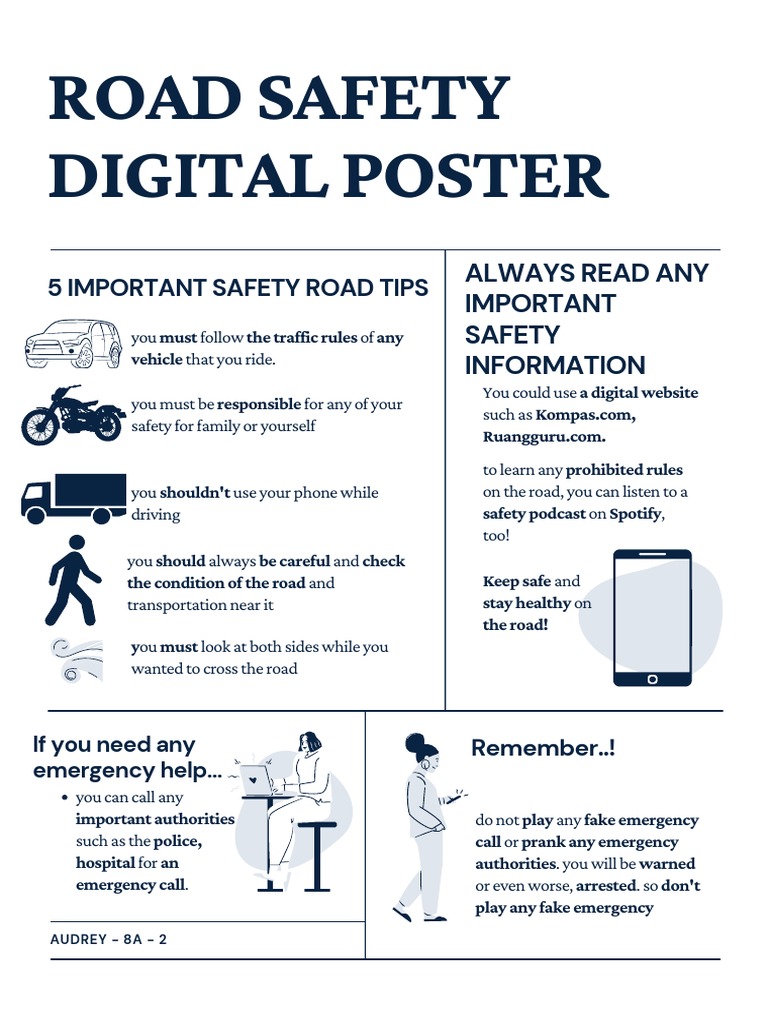 Road Safety Digital Poster | PDF