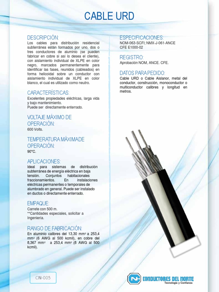 Tabla URD | PDF | Aluminio | Cobre