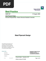 Design Example of Pipe Rack Structure | PDF | Pipe (Fluid Conveyance ...