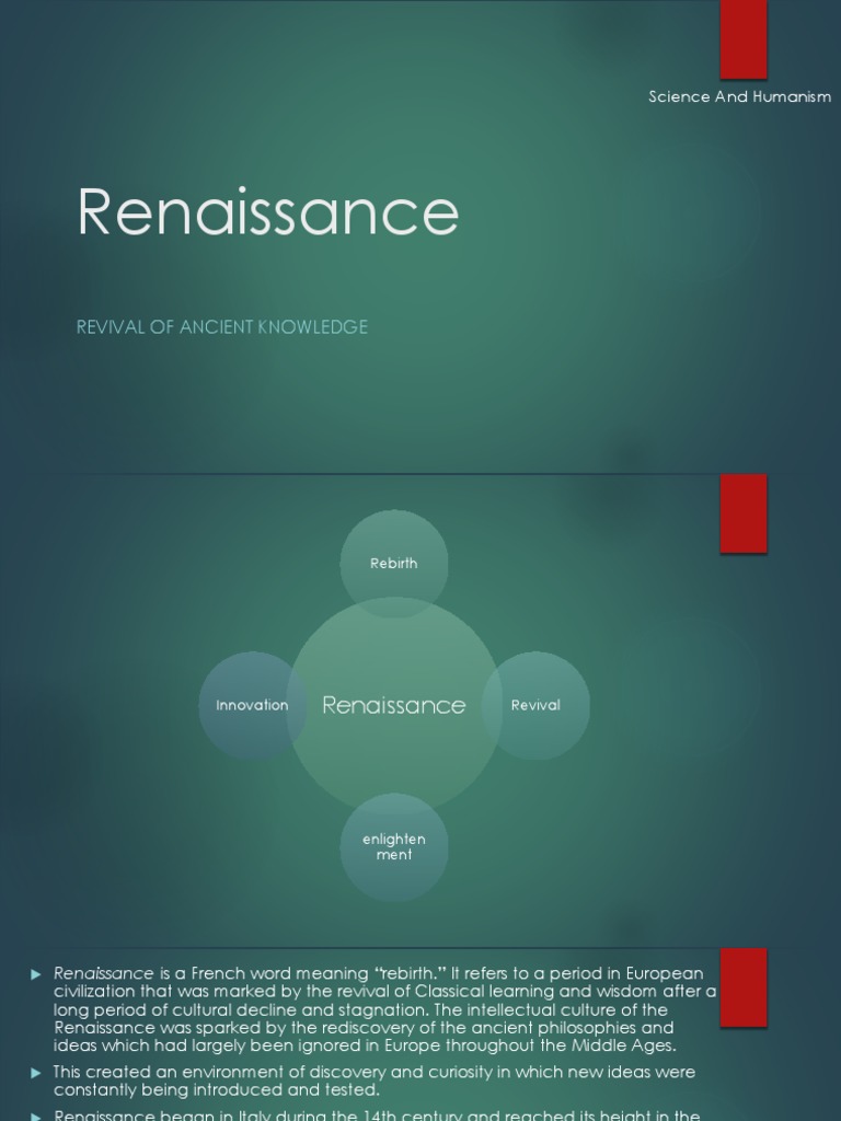 Renaissance: Revival of Ancient Knowledge | PDF | Heliocentrism | Science