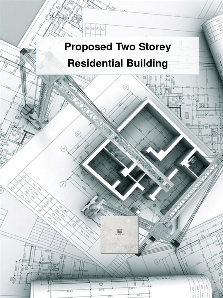 Two Storey Residential Plan | Download Free PDF | Concrete | Door