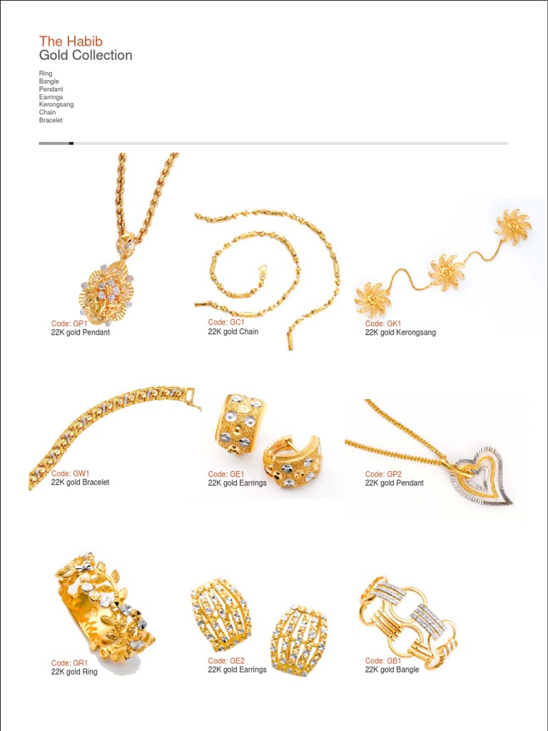 Habib 22K Gold Jewelry Collection | PDF