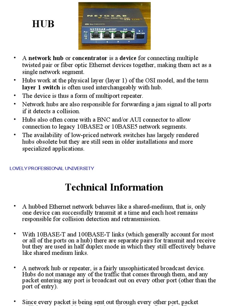 Layer 1 Switch Is Often Used Interchangeably With Hub.: Lovely ...