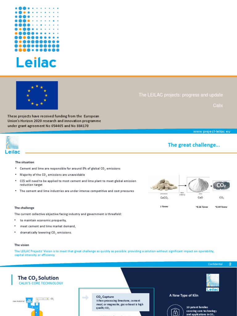 S8 1 LEILAC Overview | PDF | Carbon Capture And Storage | Cement