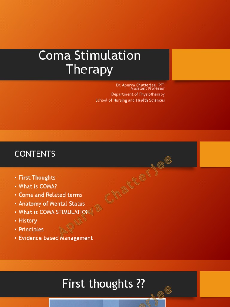 Coma Stimulation Therapy | PDF | Coma | Perception