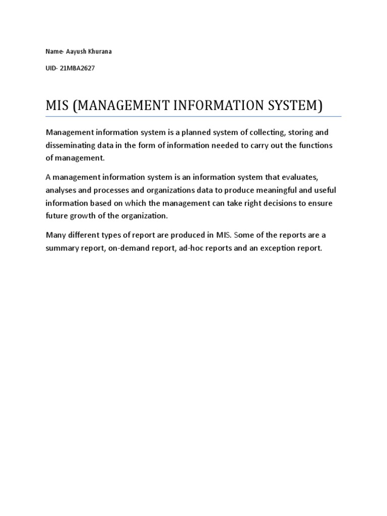 An Analysis of How Management Information Systems Have Revolutionized ...