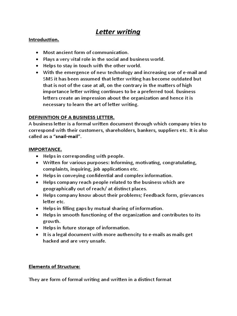 Letter Writing and Types of Letters | PDF | Résumé | Information