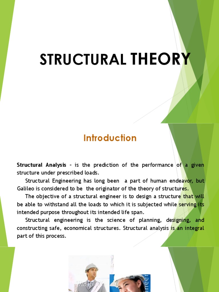 1 - Intro-Structural-Theory | PDF | Civil Engineering | Engineering