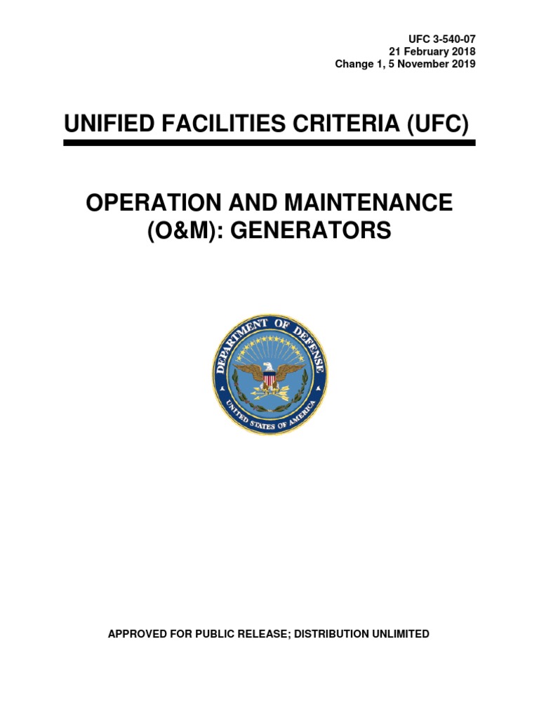 Unified Facilities Criteria (Ufc) : UFC 3-540-07 21 February 2018 ...