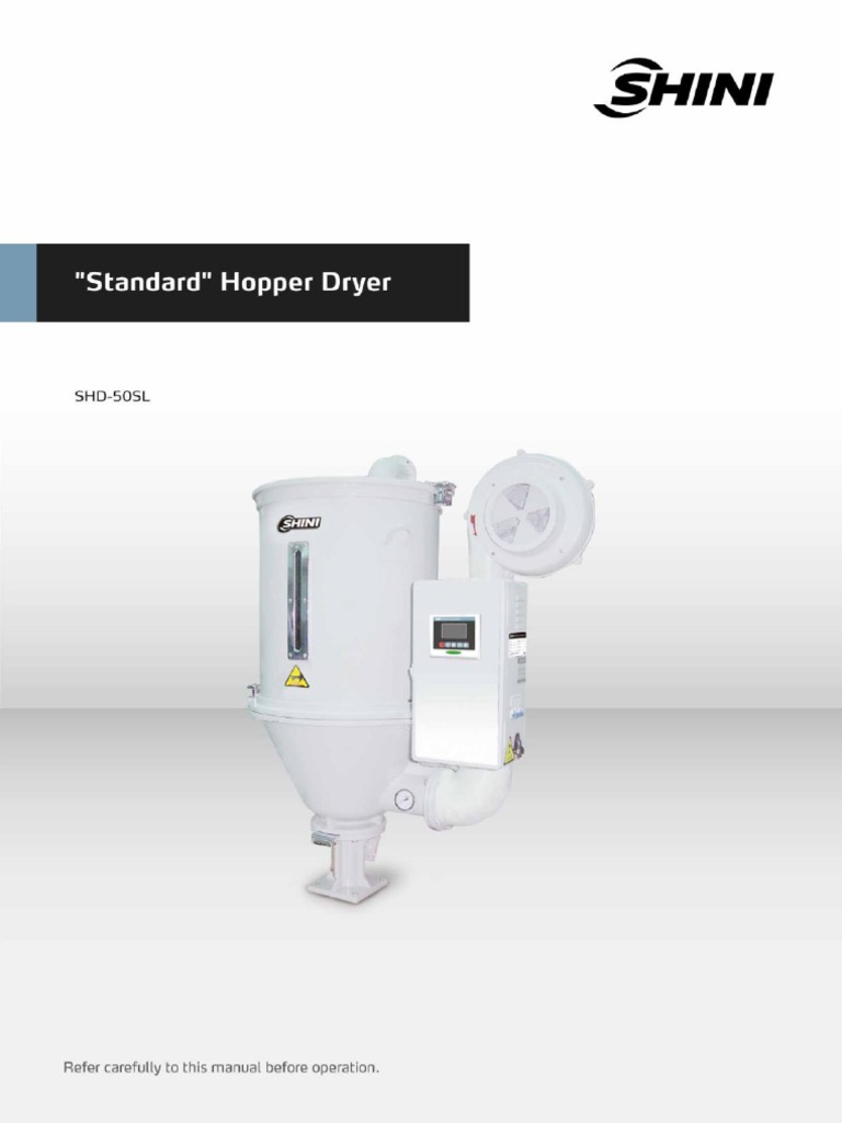 1 - Standard" Hopper Dryers SHD | PDF