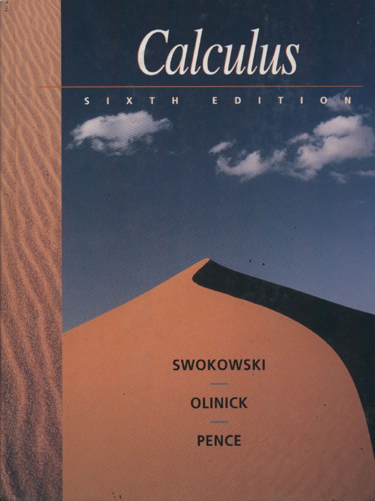 Calculus Six Ed by Swokowski-1994 | PDF