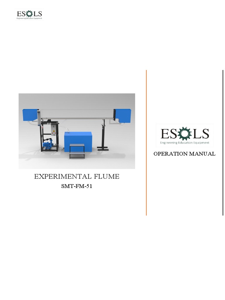 Experimental Flume: Operation Manual | PDF | Flow Measurement | Fluid ...