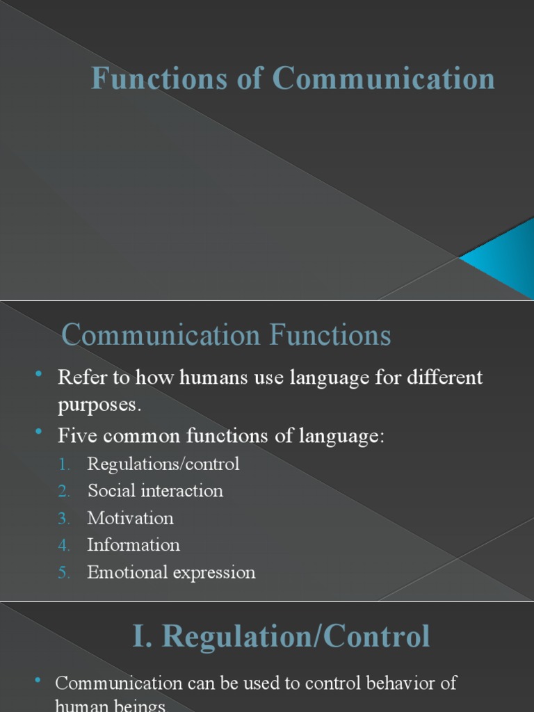 Functions of Communication | PDF | Communication | Social Psychology