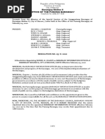 2021 Barangay Resolution No. 7 - A RESOLUTION FOR COVERED COURT | PDF ...