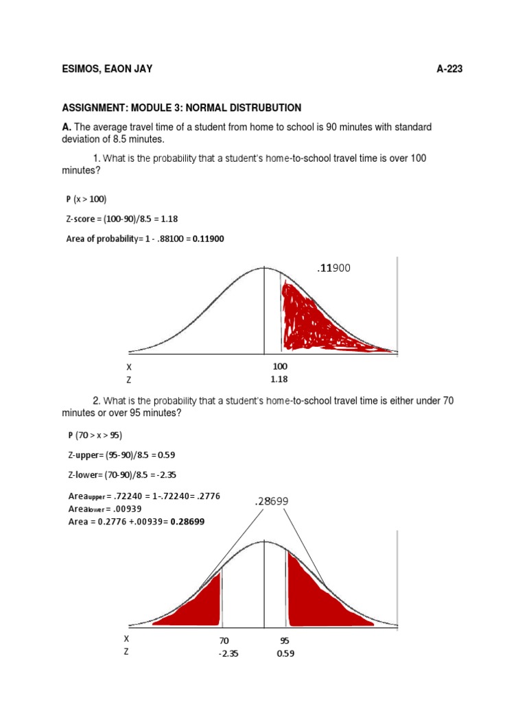 ESIMOS Assignment - Module 3. Normal Distribution | PDF | Measure ...