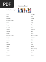 Vocabulario 6 (Physical Appearance) For Aptis | PDF | Cabello humano | Moda