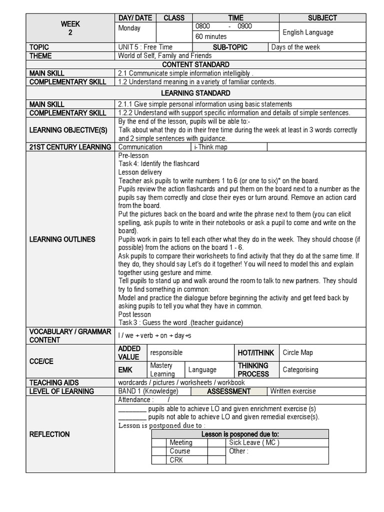 Sample Bi Year 2 | PDF | Learning | Flashcard