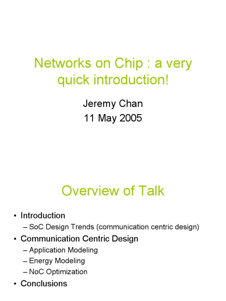 Network On Chip | PDF