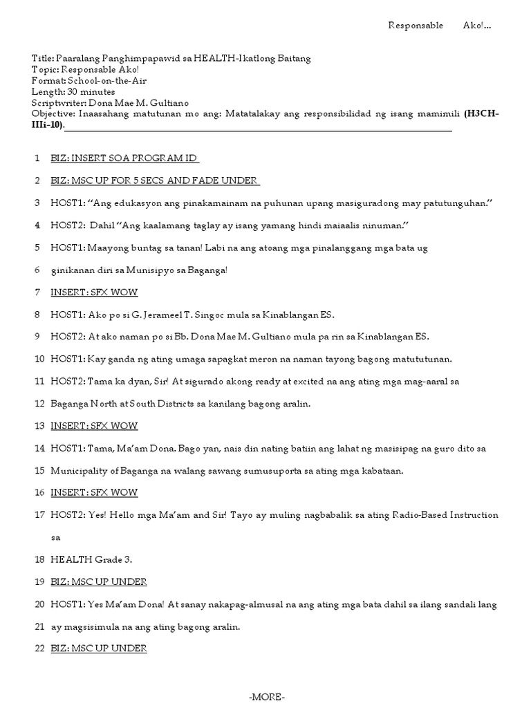 Health3 Rbi Q3 M5 | PDF