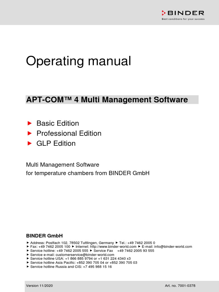 Operating Manual: APT-COM™ 4 Multi Management Software | PDF | Computer ...