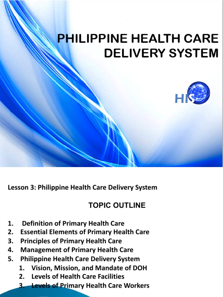 Philippine Health Care Delivery System | PDF | Health Care | Health ...