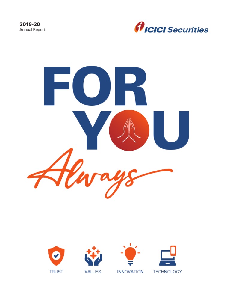 ICICI Securities Annual Report 2019-20 | PDF | Stocks | Securities (Finance)