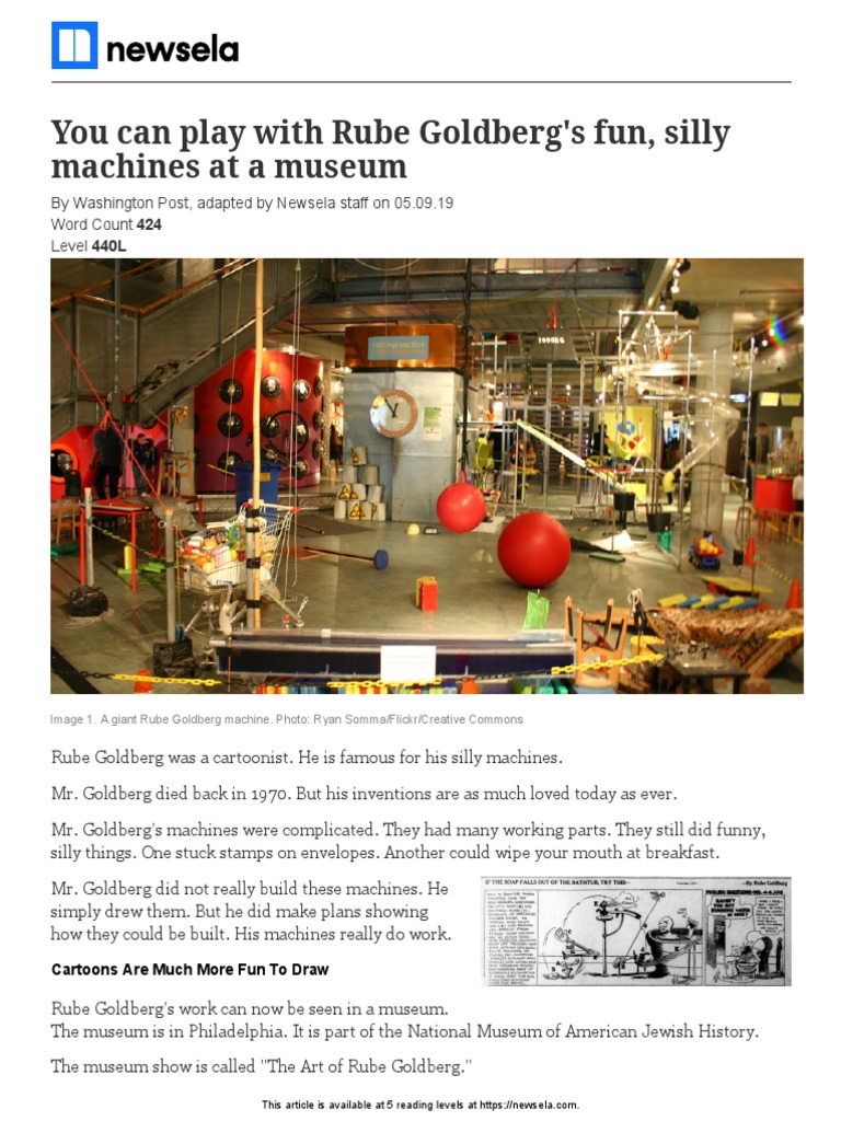 Rube Goldberg Exhibit 50862 Article and Quiz | PDF
