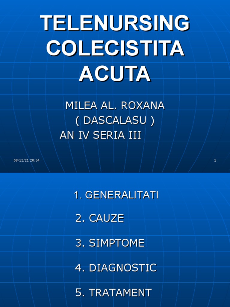 Colecistita Acuta | PDF